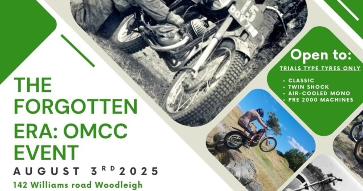 Forgotten Era Trials Ride Park Day - Sunday August… | Trials Australia