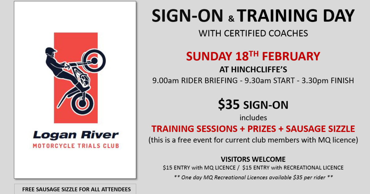 Logan River Motorcycle Trials Club Sign- on Day-… | Trials Australia